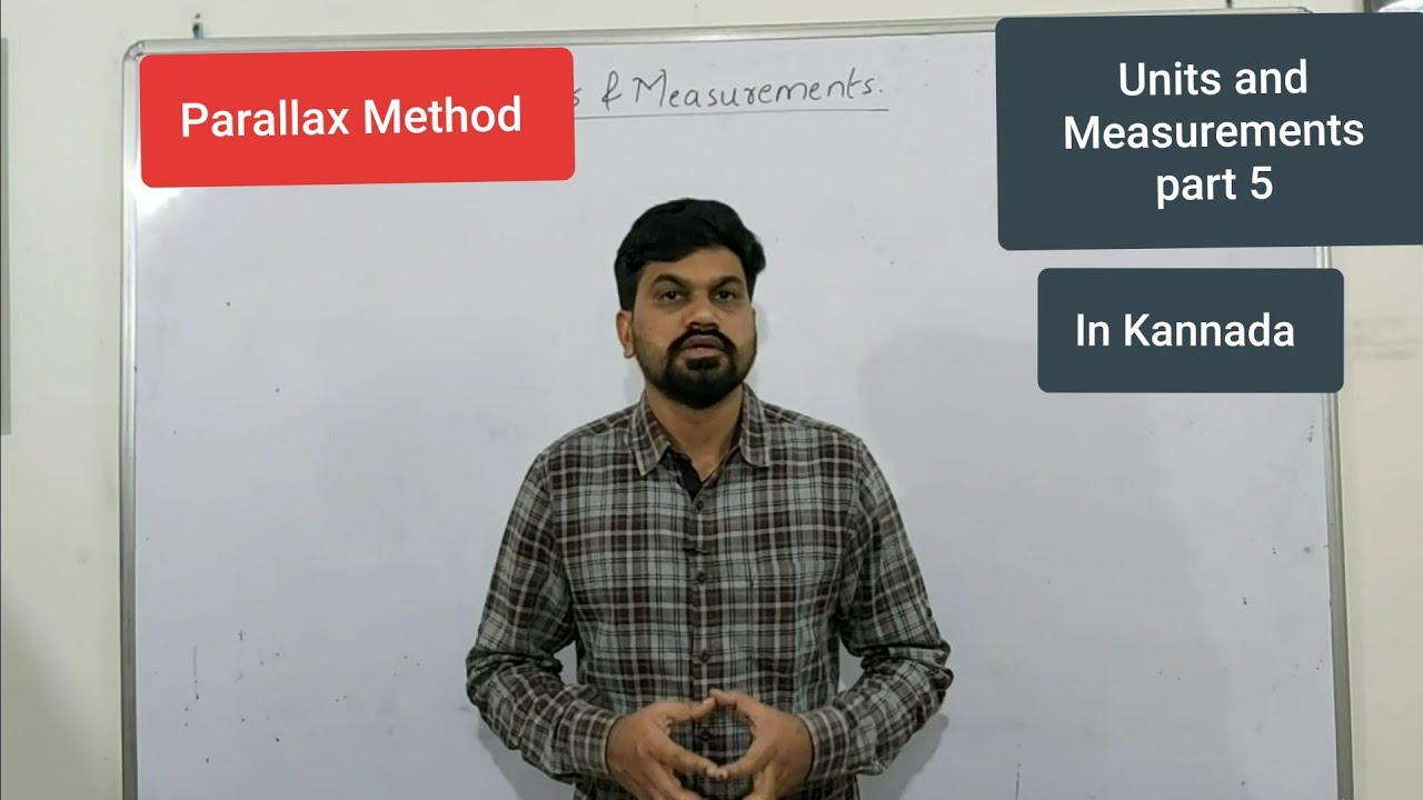 Units and Measurements part 5, Parallax Method,Class 11 physics, in ...