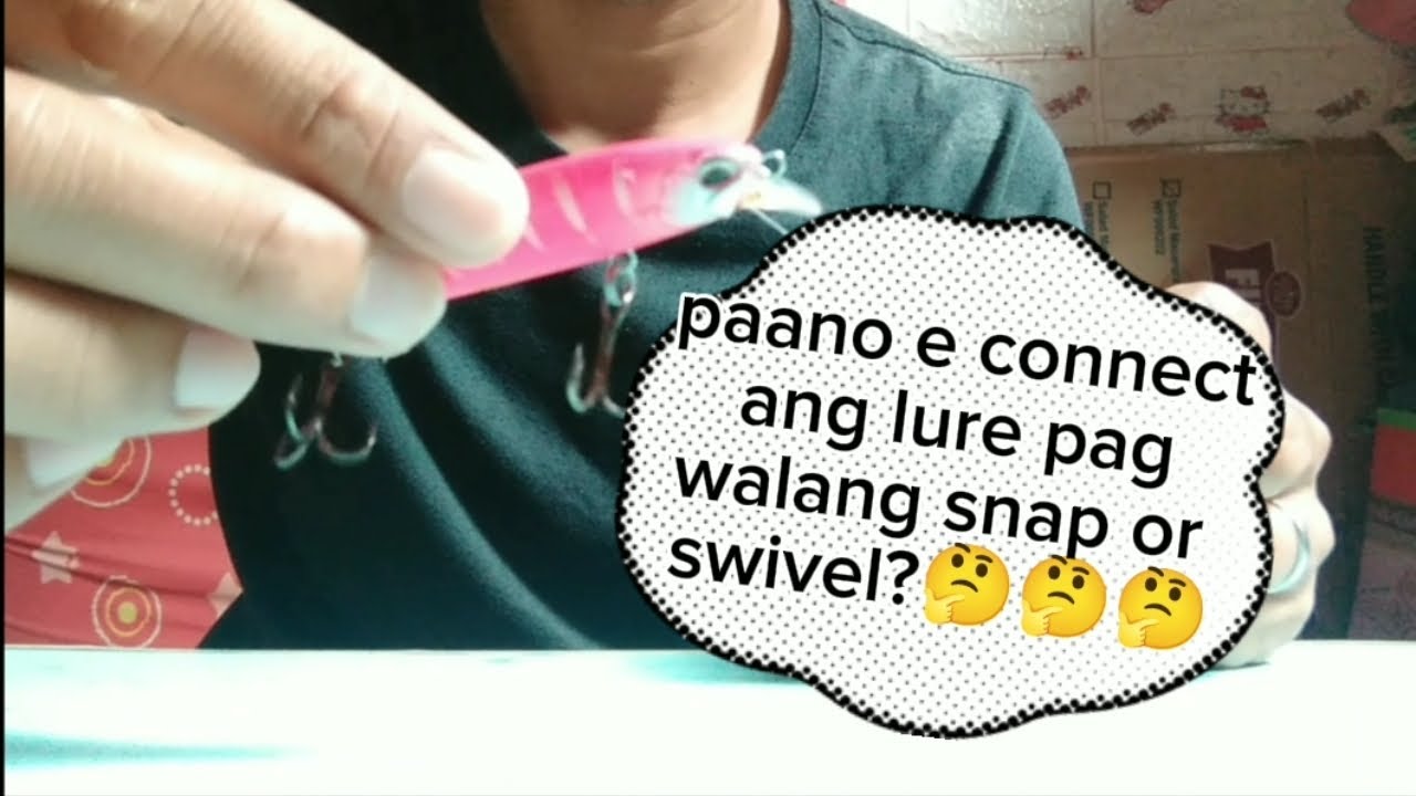 How to connect lure from leader line without a snap or swivel?🤔🤔 ...