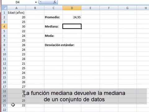 excel funciones estadisticas