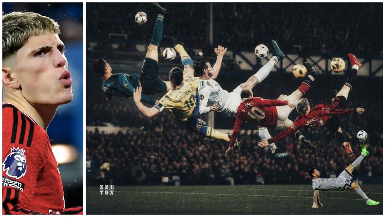 Is Garnacho's 'bicycle kick backflip' the most beautiful in the history ...