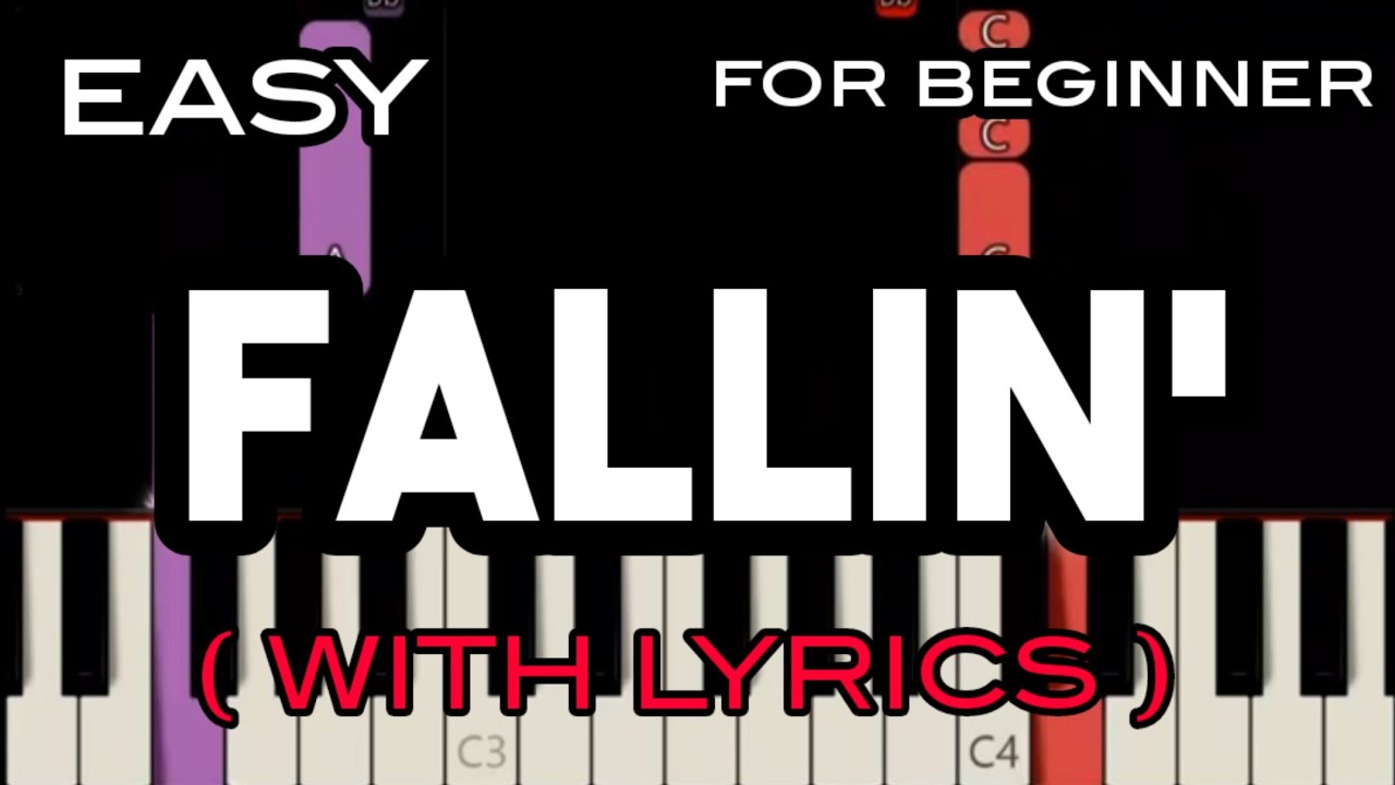 FALLIN ( LYRICS ) - JANNO GIBBS | SLOW & EASY PIANO - YouTube