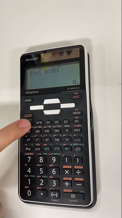 How to find Mean and SD using SHARP EL-W531S II calculator - YouTube
