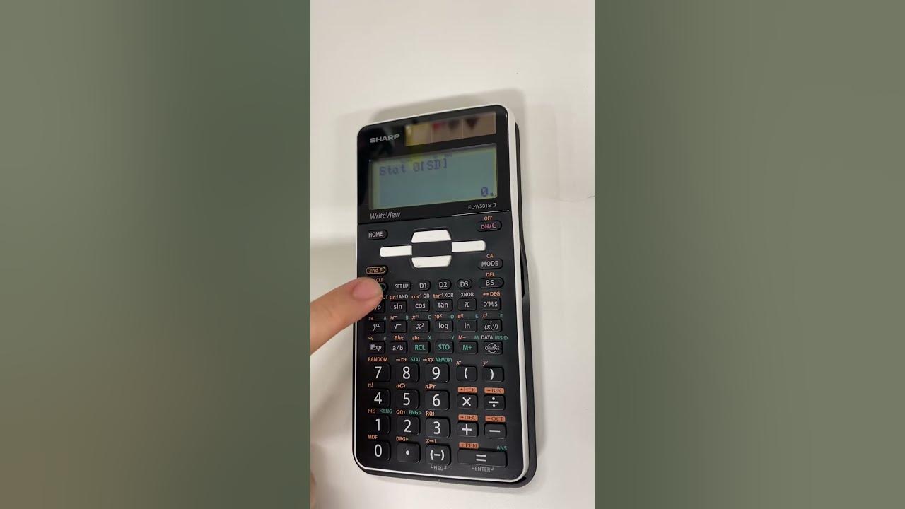 How to find Mean and SD using SHARP EL-W531S II calculator - YouTube