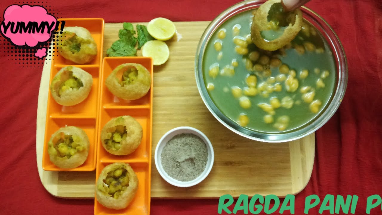 Street style Ragda Pani Puri |Golgappa Recipe | Puchka Recipe | रगडा ...