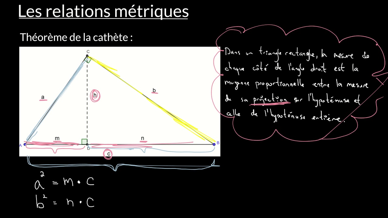 Le théoreme de la cathète - YouTube