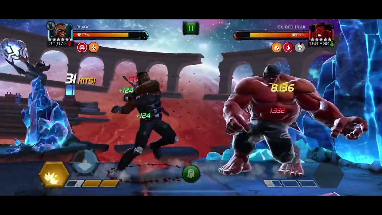 MCOC Rank 4 Blade beats LOL Red Hulk in 1:21 (Fastest Blade Solo OLD ...
