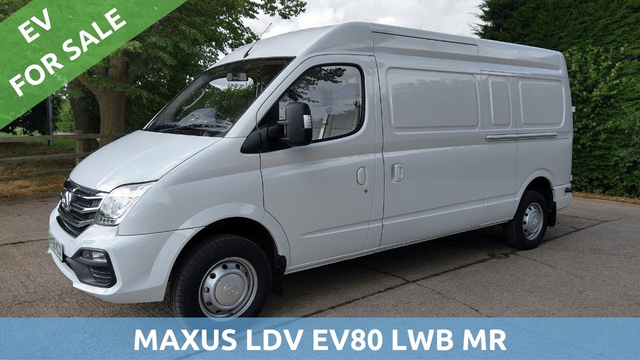 SOLD: Maxus LDV EV80 LWB medium roof electric van, 56kWh battery & CCS ...