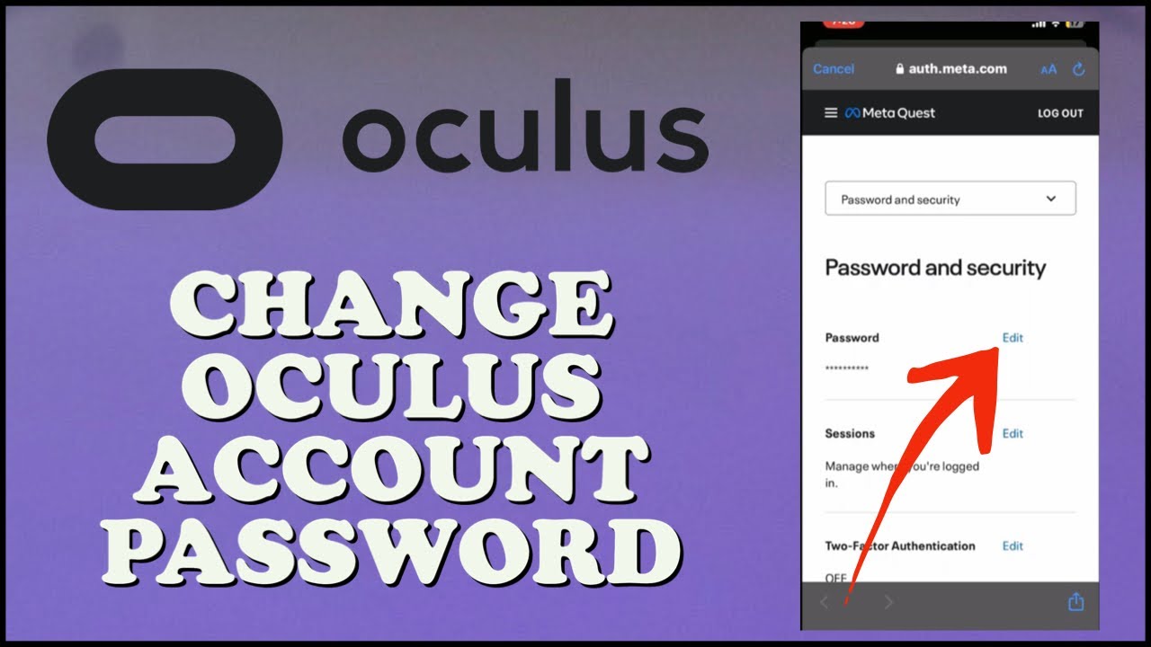 How to Change Oculus Account Password 2024? - YouTube