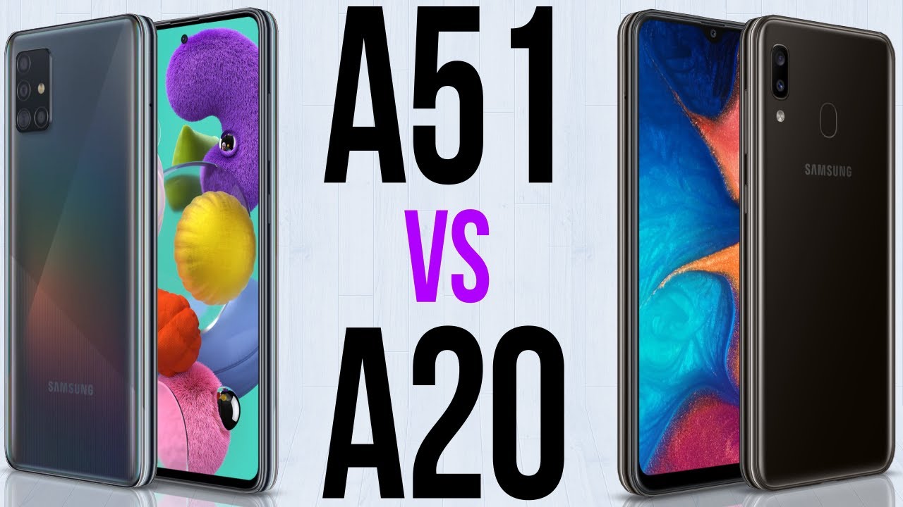 A51 vs A20 (Comparativo) - YouTube