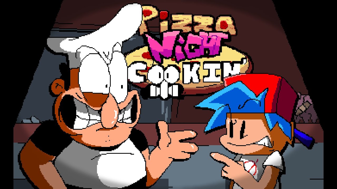 (OUT NOW, CHECK DESC!!) FNF: Pizza Night Cookin' | V1 Gameplay Showcase ...