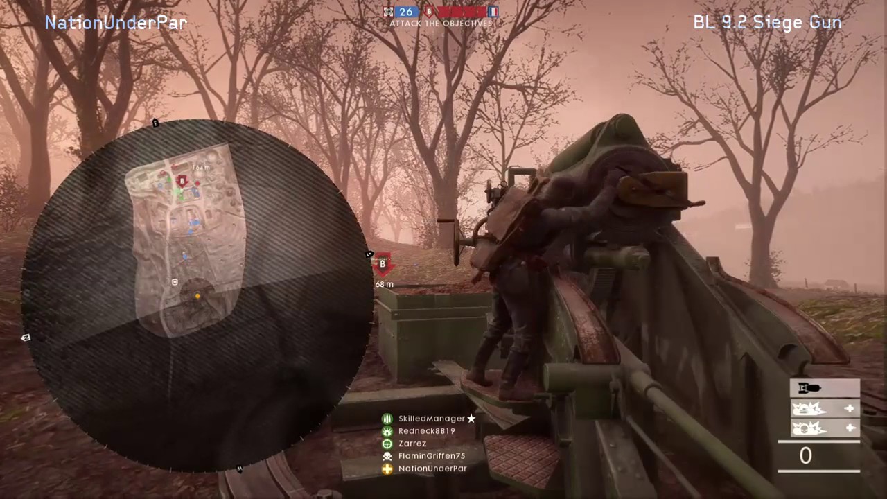 BL 9.2 Siege Gun In Action! - YouTube