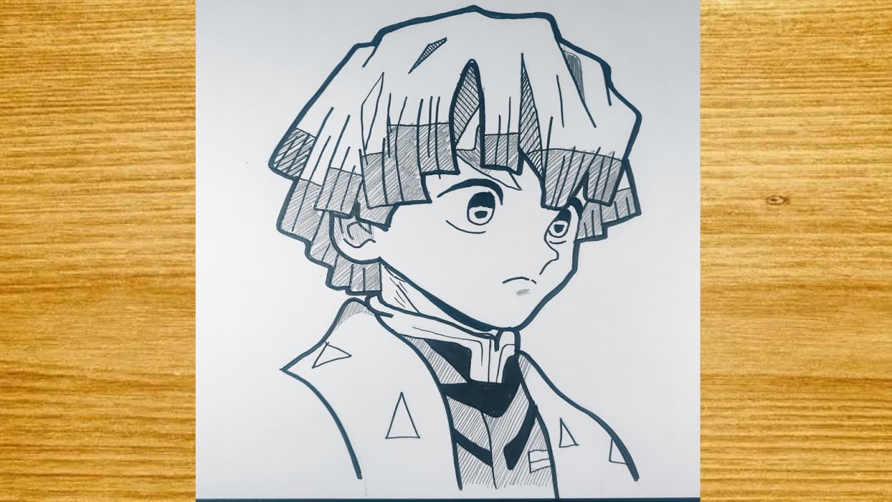 HOW TO DRAW ZENITSU AGATSUMA | DEMON SLAYER - YouTube