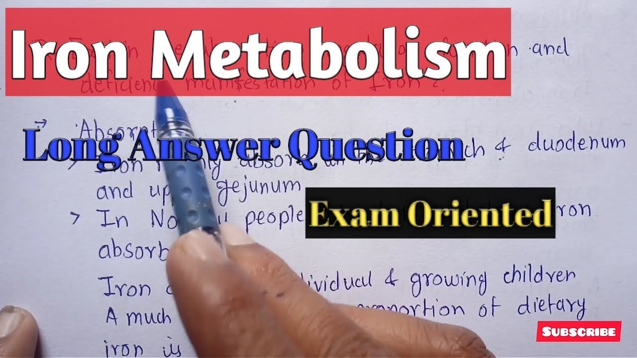 Iron | Minerals Metabolism | Biochemistry | Mucosal block Theory - YouTube
