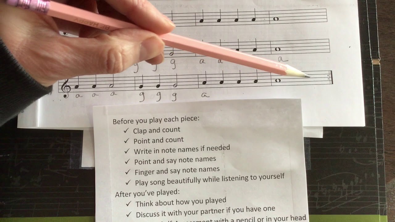 Recorder Unit Video 11 Song G and A - YouTube