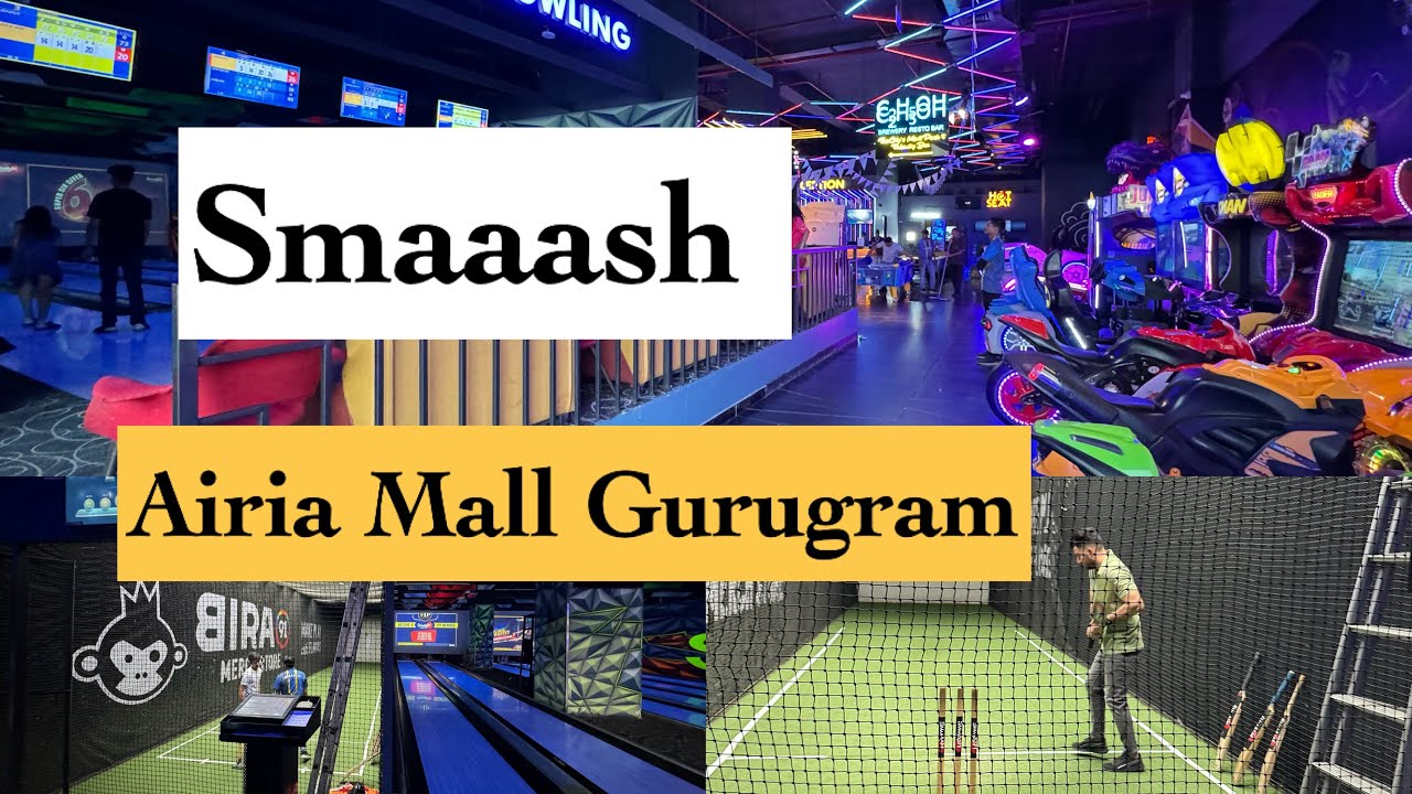 Smaaash || Cricket, Bowling , Air Hockey , Pool etc || AIRIA Mall ...