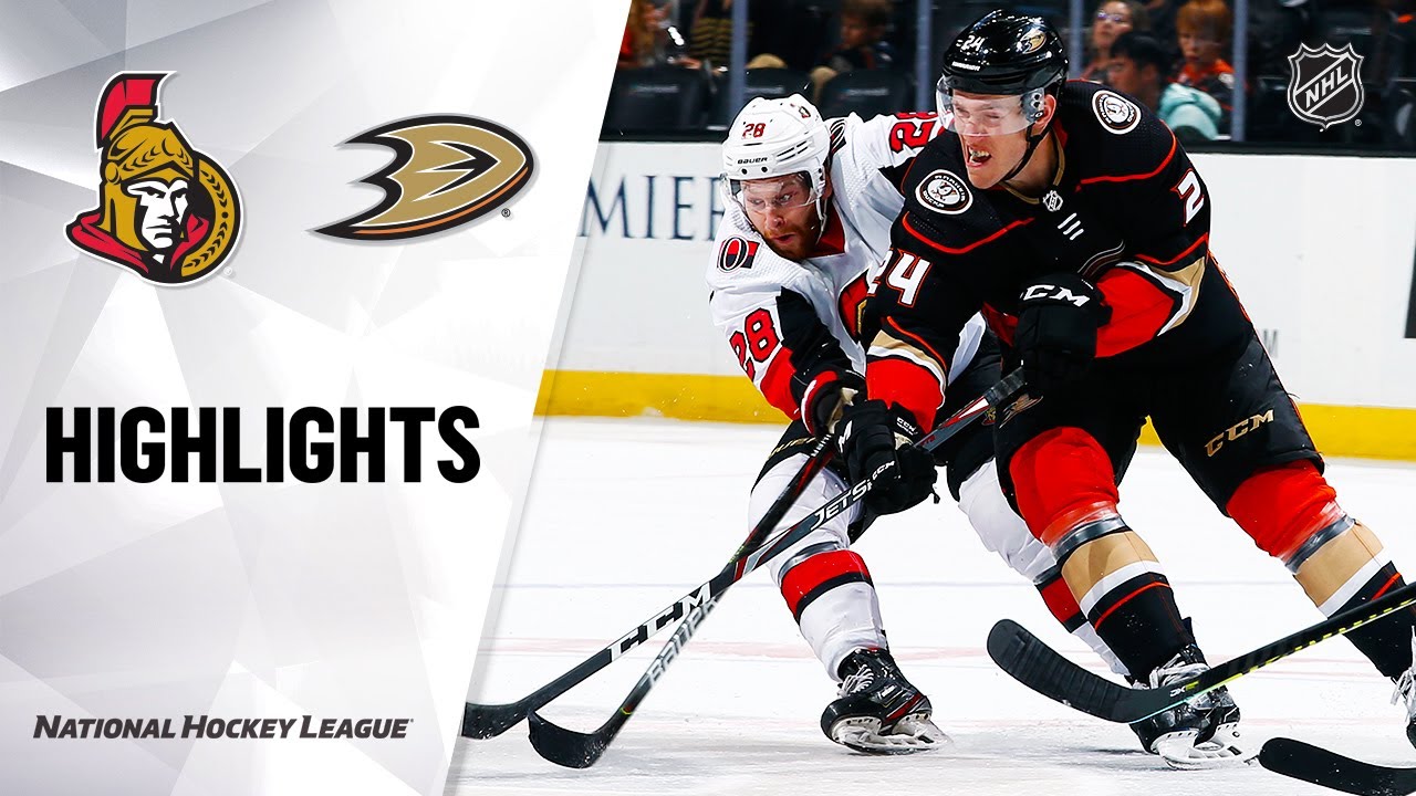 NHL Highlights | Senators @ Ducks 3/10/20 - YouTube