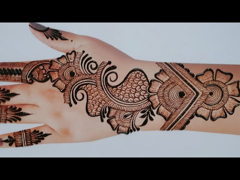 Navratri special full hand mehndi design | easymehndi | mehndi ka ...