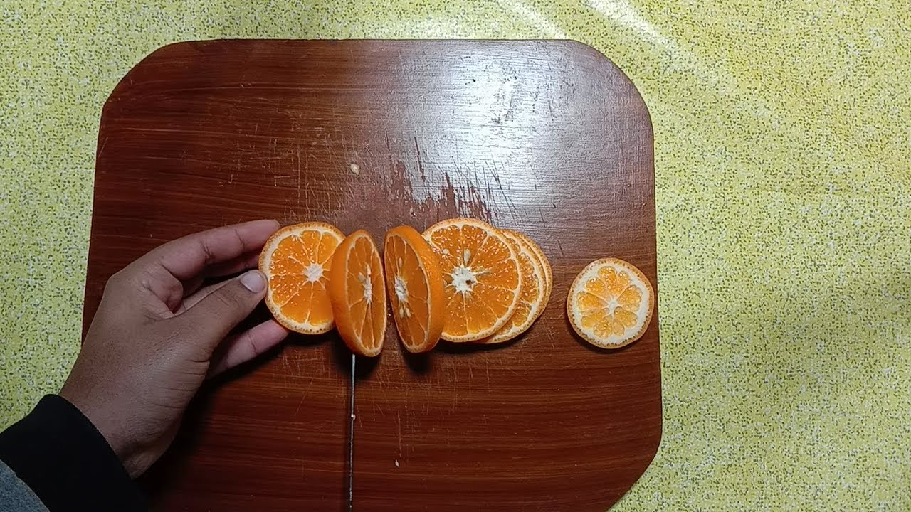Orange Cutting | Orange Cutting In Easy Way | Fruit Decoration | Peel ...