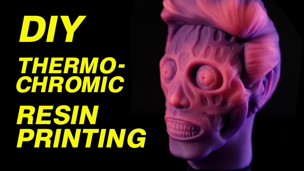 THERMOCHROMIC RESIN 3D PRINTING - YouTube