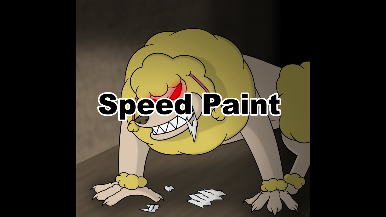 Were-Wednesday Werepoodle Speed Paint - YouTube