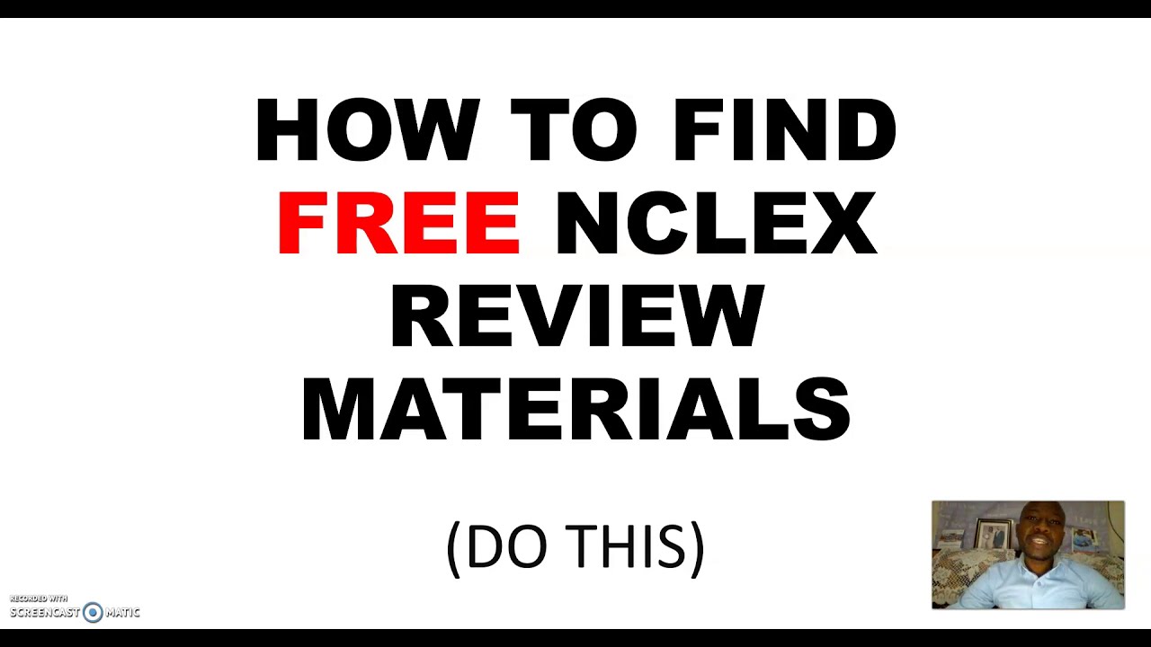 HOW TO GET FREE NCLEX REVIEW MATERIALS - YouTube