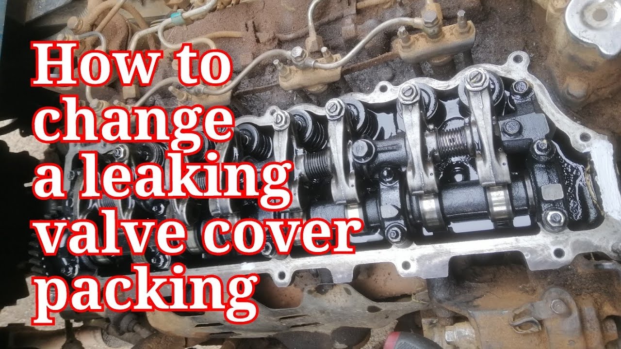 How to change valve cover packing/tappet cover packing isuzu 4HF1 - YouTube