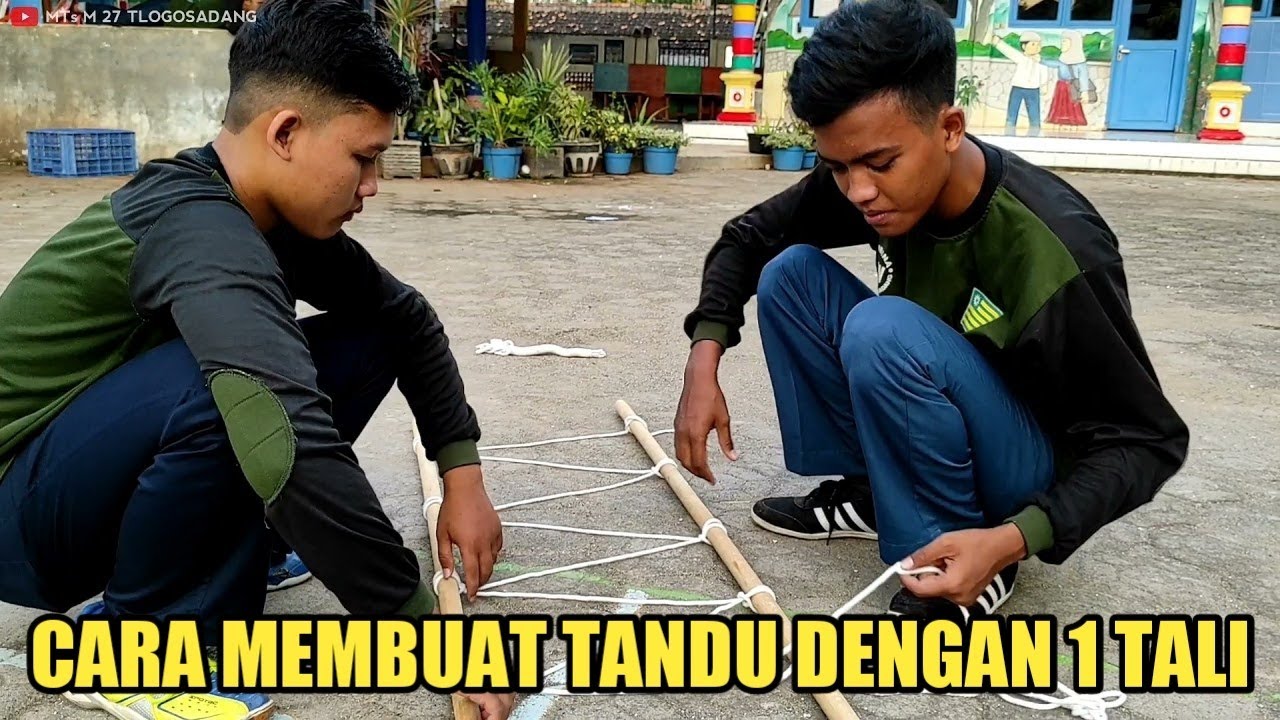 Cara Membuat Tandu / Dragbar Dengan 1 Tali || Hizbul Wathan Pergum ...