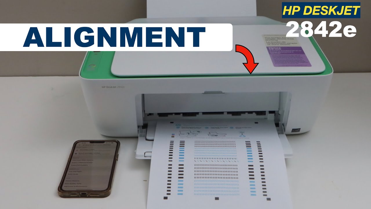HP DeskJet 2842e Printhead Alignment ! - YouTube