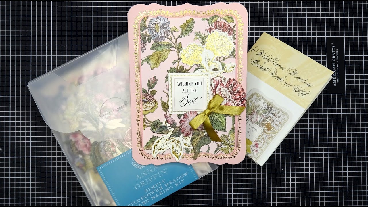 Anna Griffin Wildflower Meadow Simply Cardmaking Kit Unboxing Tutorial ...