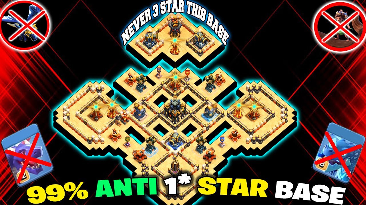 99% ANTI 1 STAR TH17 LEGEND BASE & WAR BASE LINK| TH17 NEW WAR BASE ...