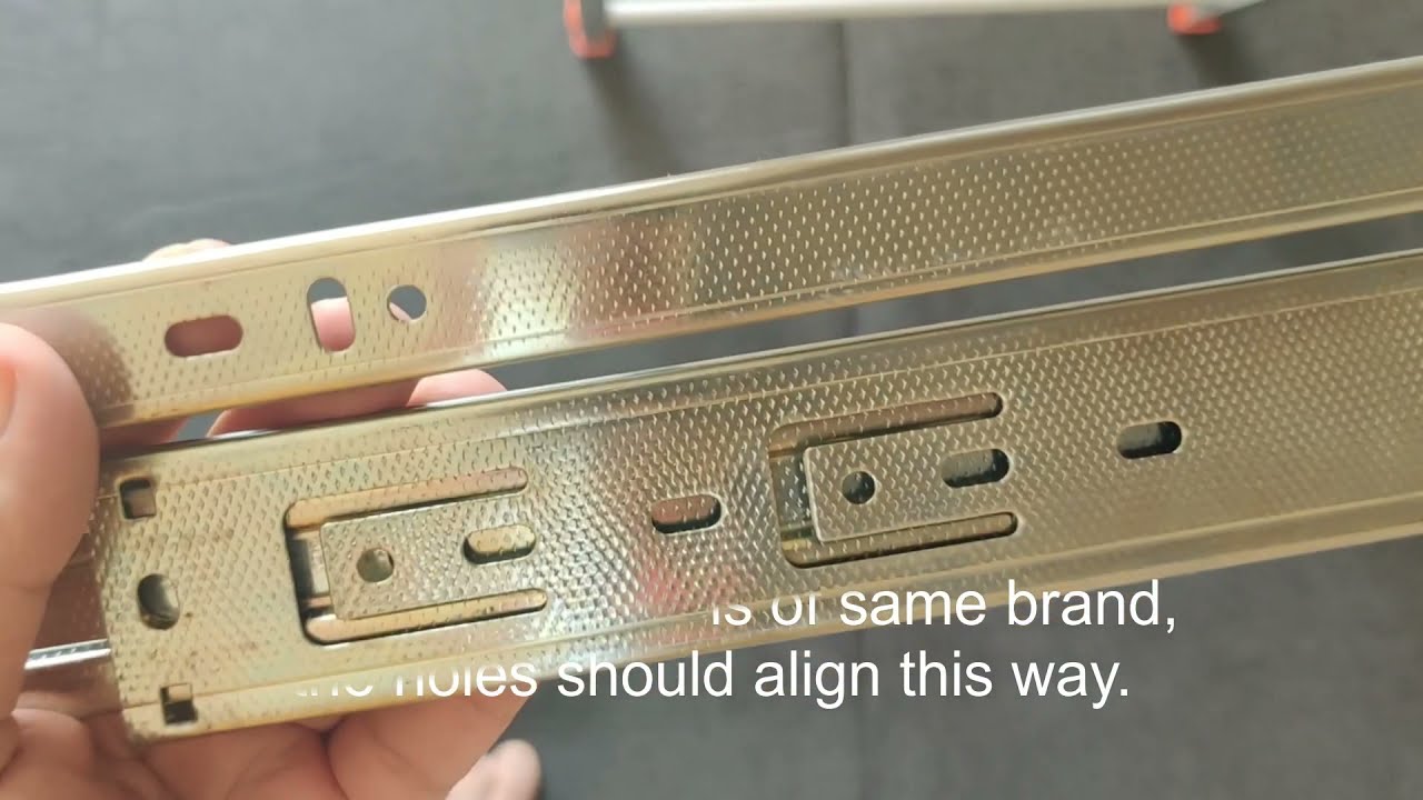 DIY Extension Mechanism for extendable table using drawer sliding ...