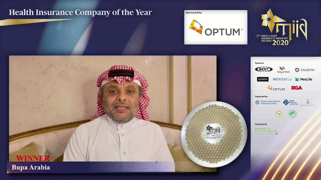 Health Insurance Company of the Year 2020 - Bupa Arabia - YouTube