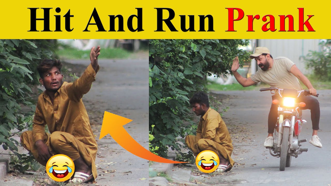 Hit and Run Prank part 4 Epic Reaction 😂😂 - YouTube