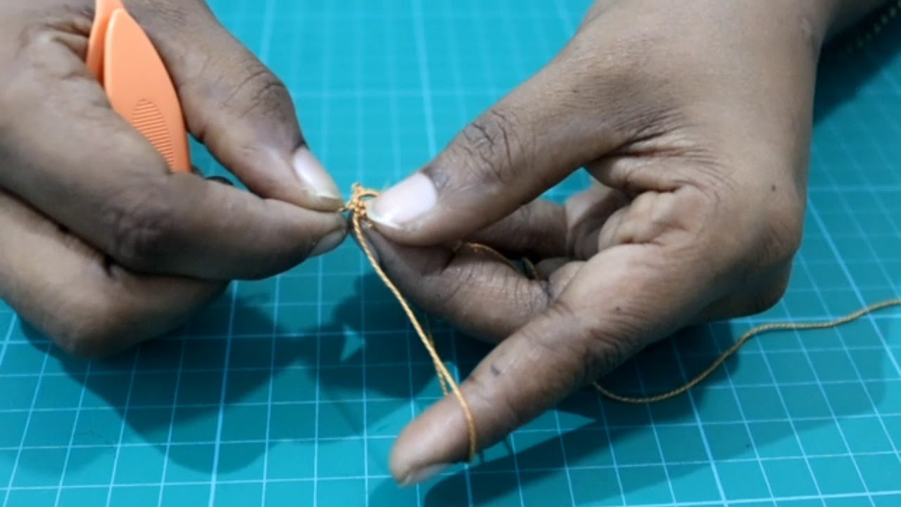 shuttle tatting simple lace method. - YouTube