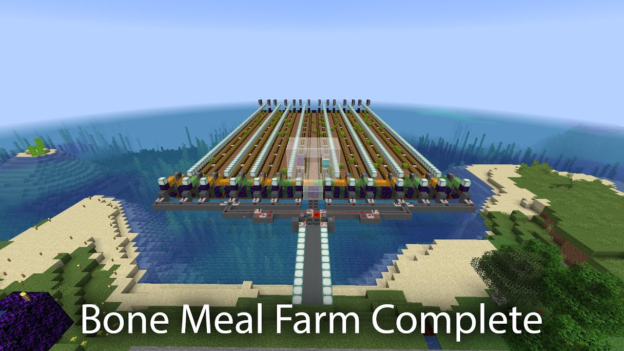 Mega Bone Meal Farm Complete Minecraft 1.16 Let's Play Episode 9 - YouTube