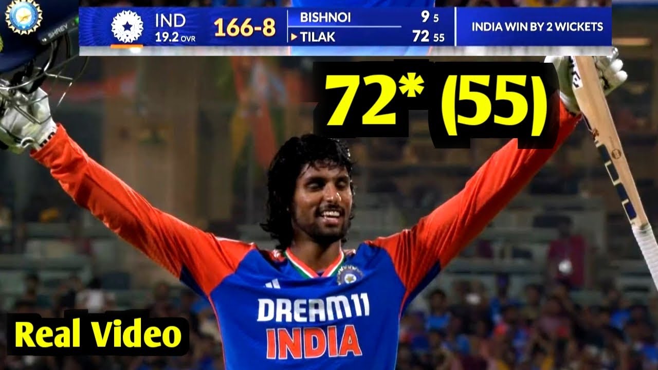 Tilak Verma Batting Today 72* (55) : Tilak Verma Celebration Today ...