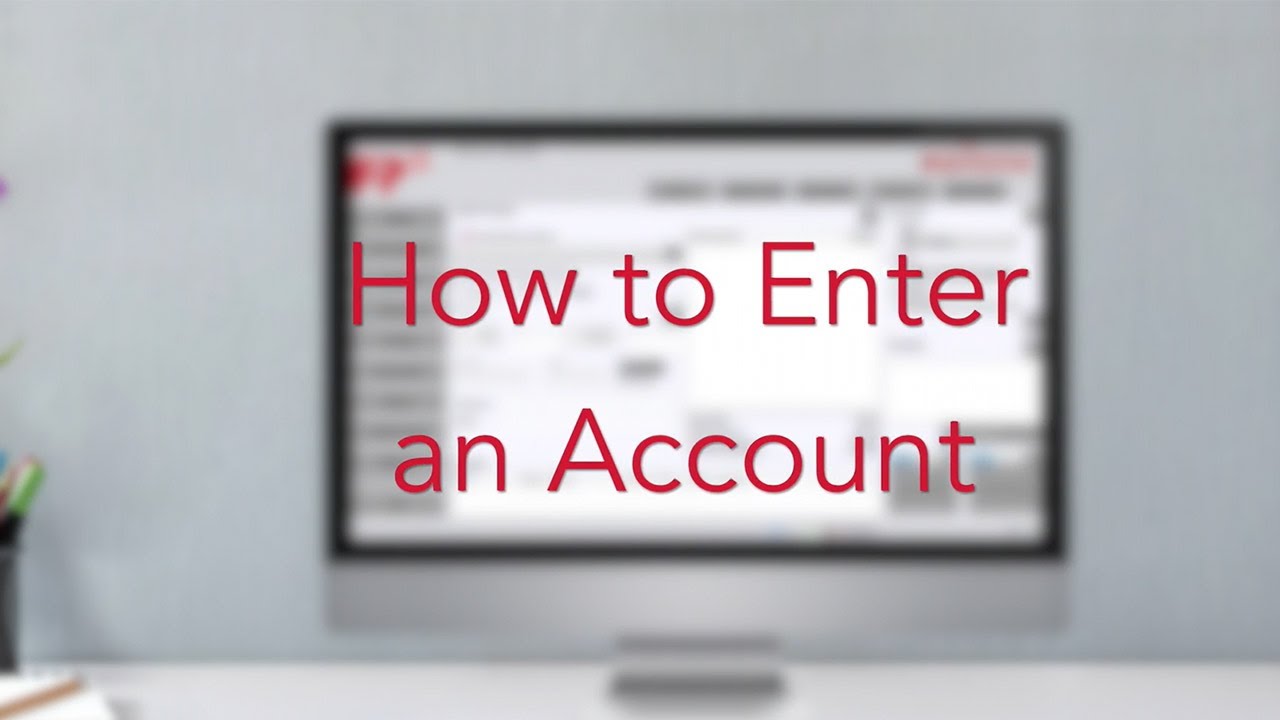 2. How to Enter an Account - YouTube