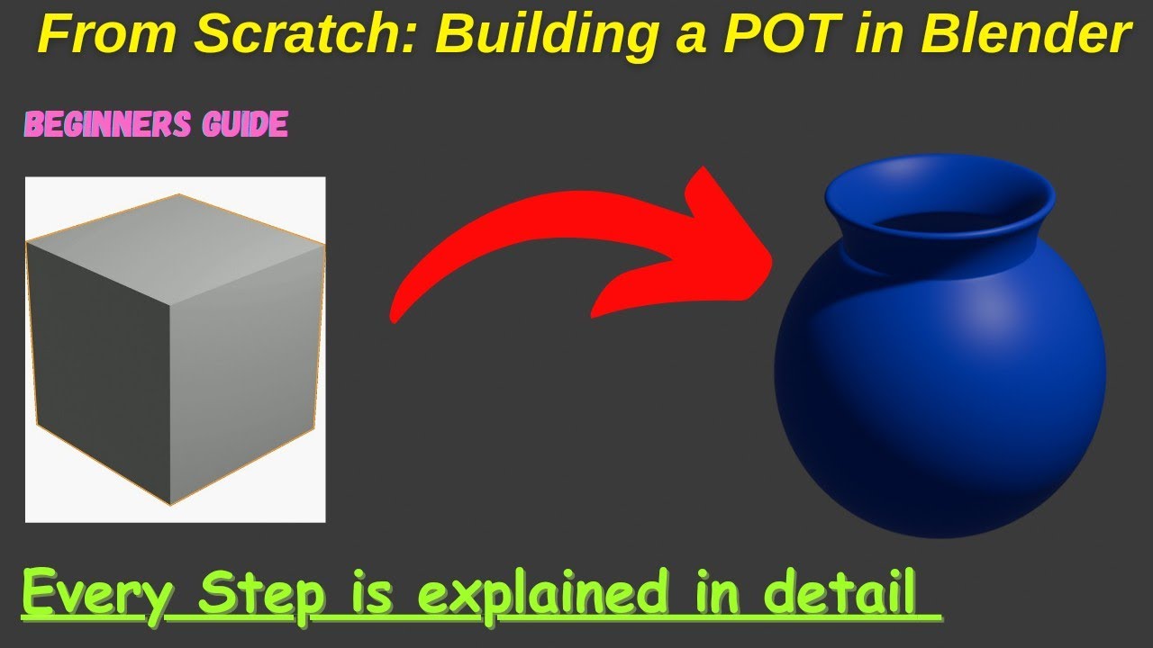 "How to Create a Stunning Blue Pot in Blender | Step-by-Step Tutorial ...