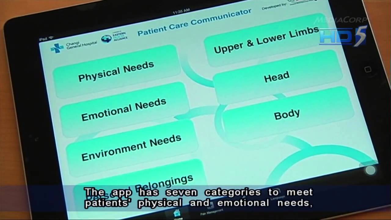 ICU patients use iPads to communicate with nurses - 18Dec2012 - YouTube
