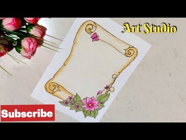 Paper Scroll Border