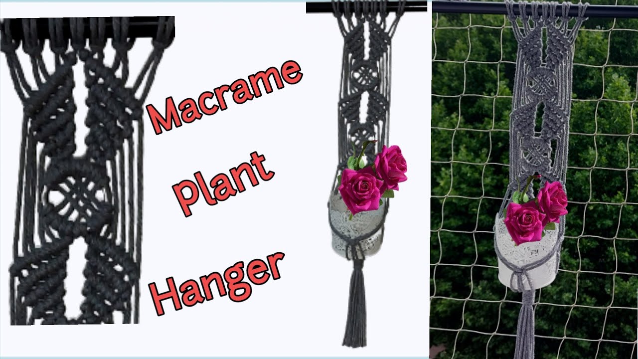 macramé plant hanger || macramé wall hanging || macramé easy tutorial ...