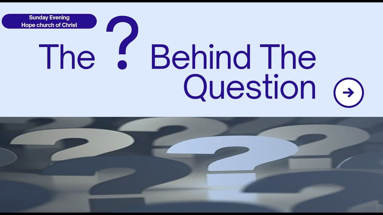 The Question Behind The Question - YouTube