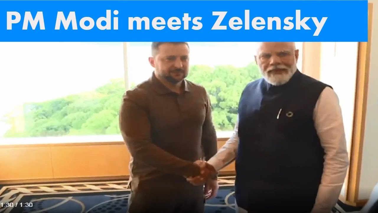 PM Modi meets Zelensky in Japan, calls Russia-Ukraine war 'issue of ...