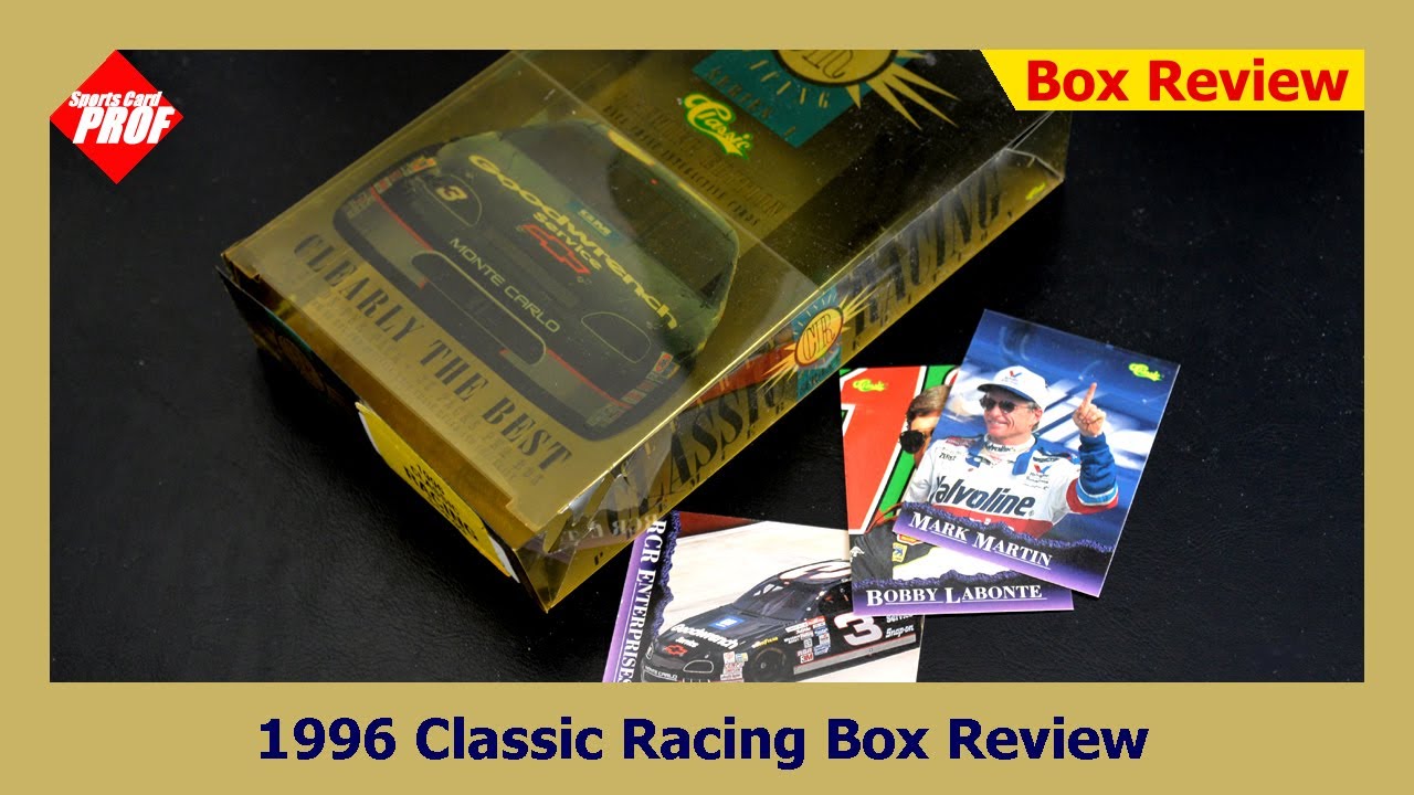 1996 Classic NASCAR Box Review - YouTube