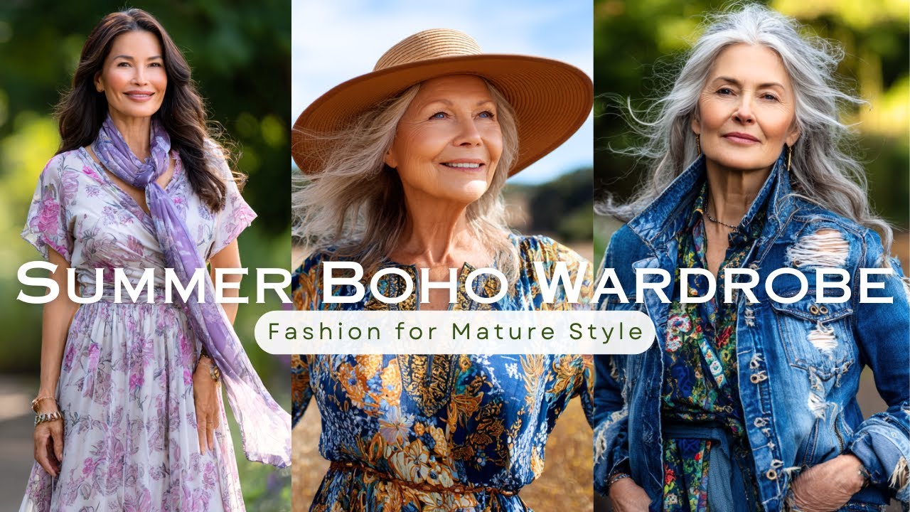 Summer Boho Wardrobe Essentials for Women 60+ | Age-Positive Fashion ...