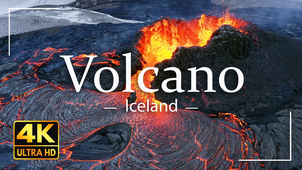 Iceland Volcano Eruption 4K Video Ultra HD | Cinematic Travel Video UHD ...