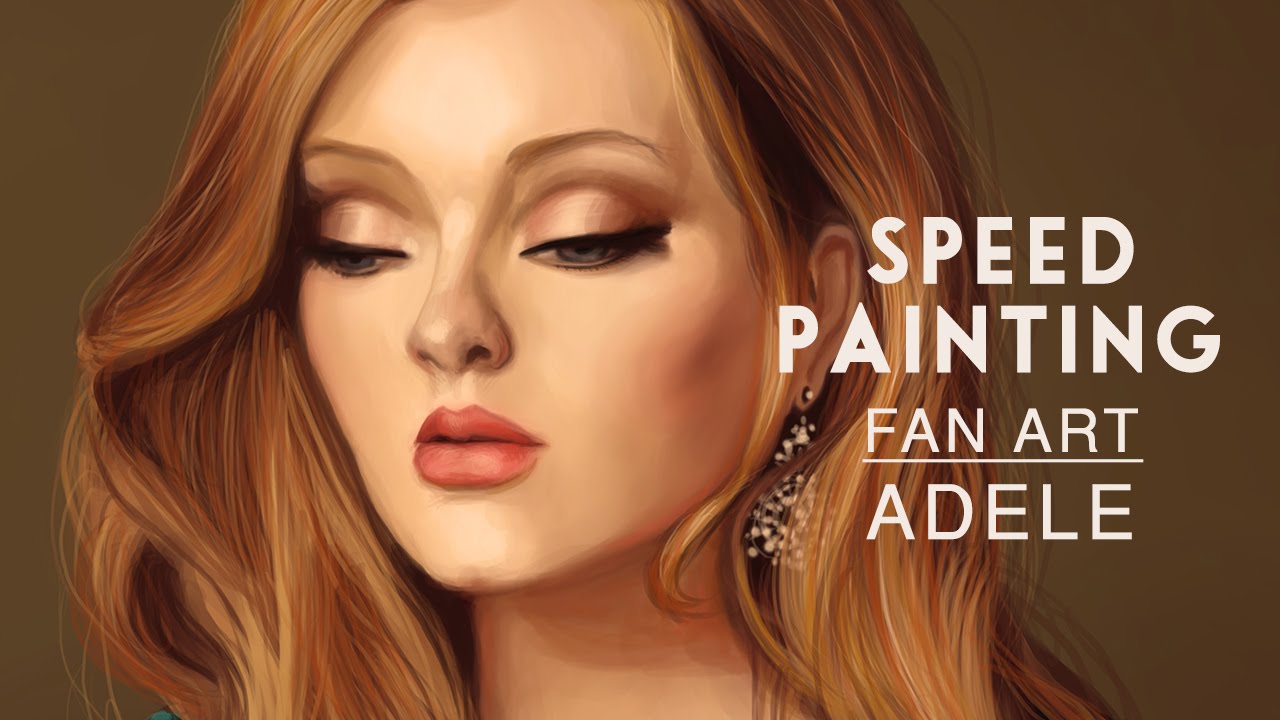 ADELE Fan Art (Speed painting) - YouTube