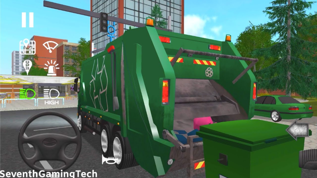 Sunday City Environment Care ♻️🚛♻️ Trash Truck Simulator Gameplay ...