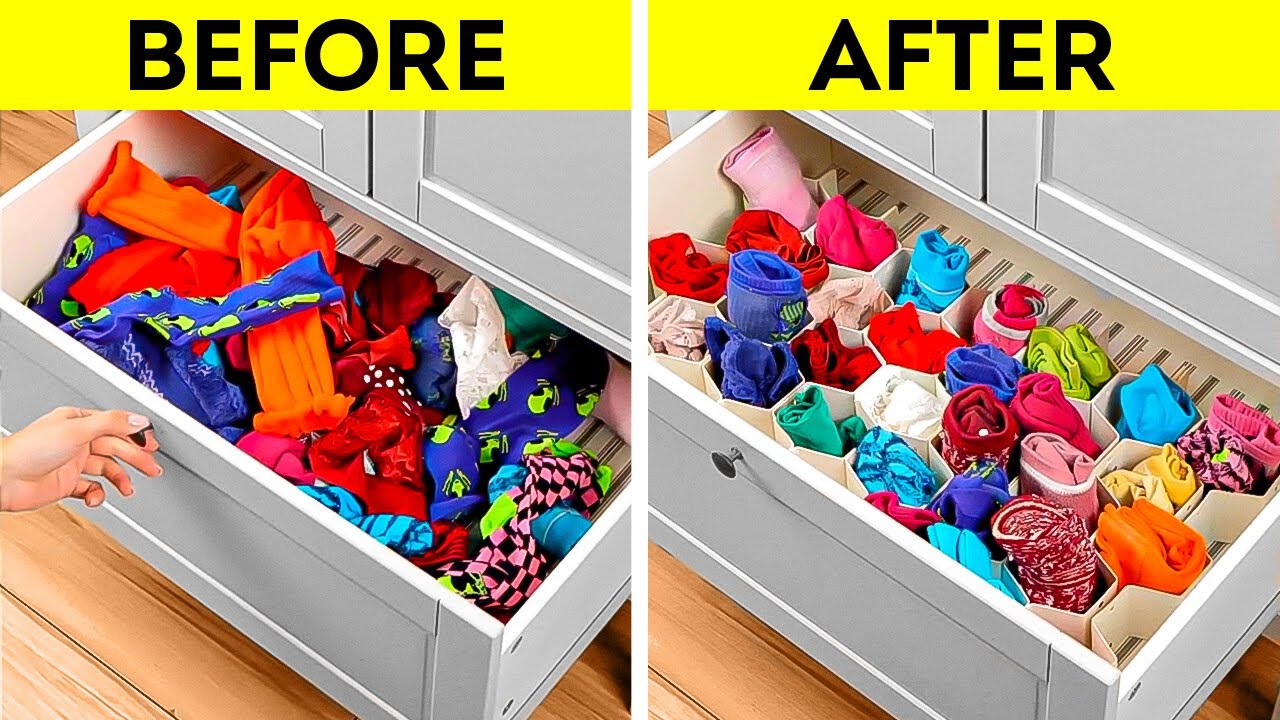 Clever Organization Hacks That Will Change Your Life - YouTube