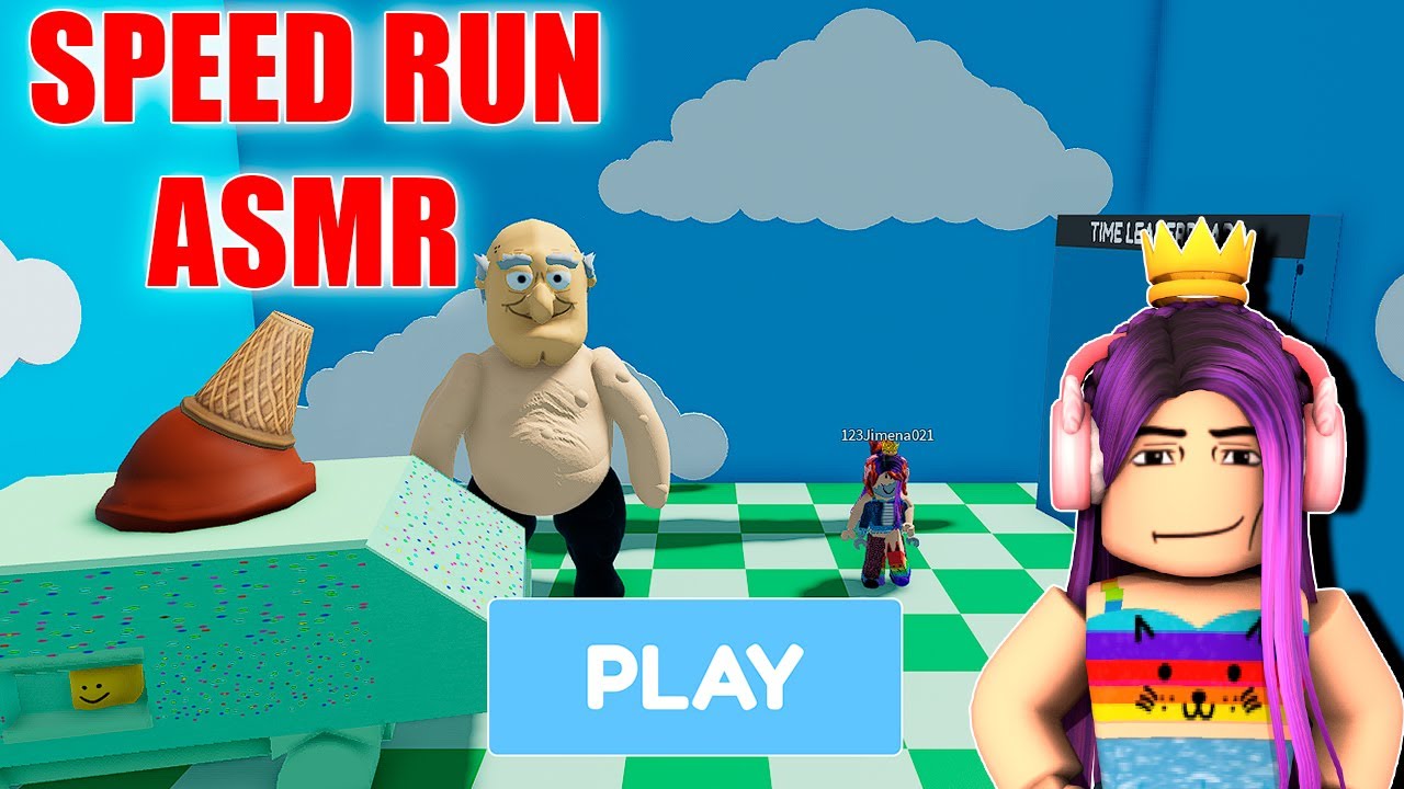 SPEED RUN - ESCAPE FREAKY GRANDPA'S EVIL MANSION RUN Obby - YouTube
